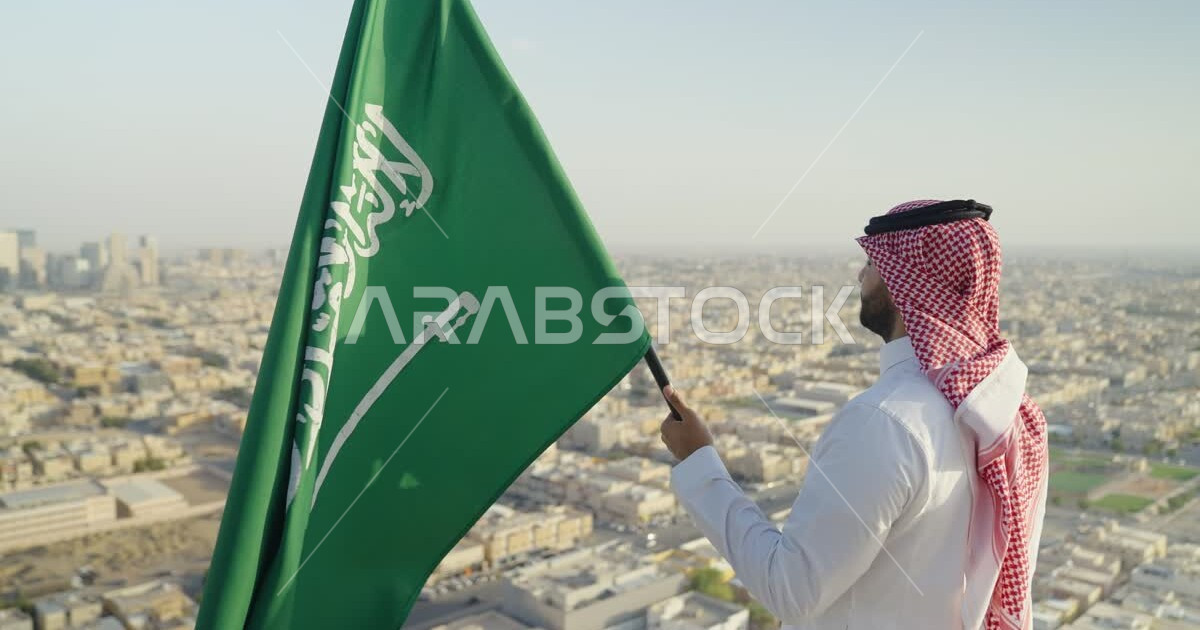 Pride and pride in owning a Saudi identity, a Saudi Gulf Arab man ...