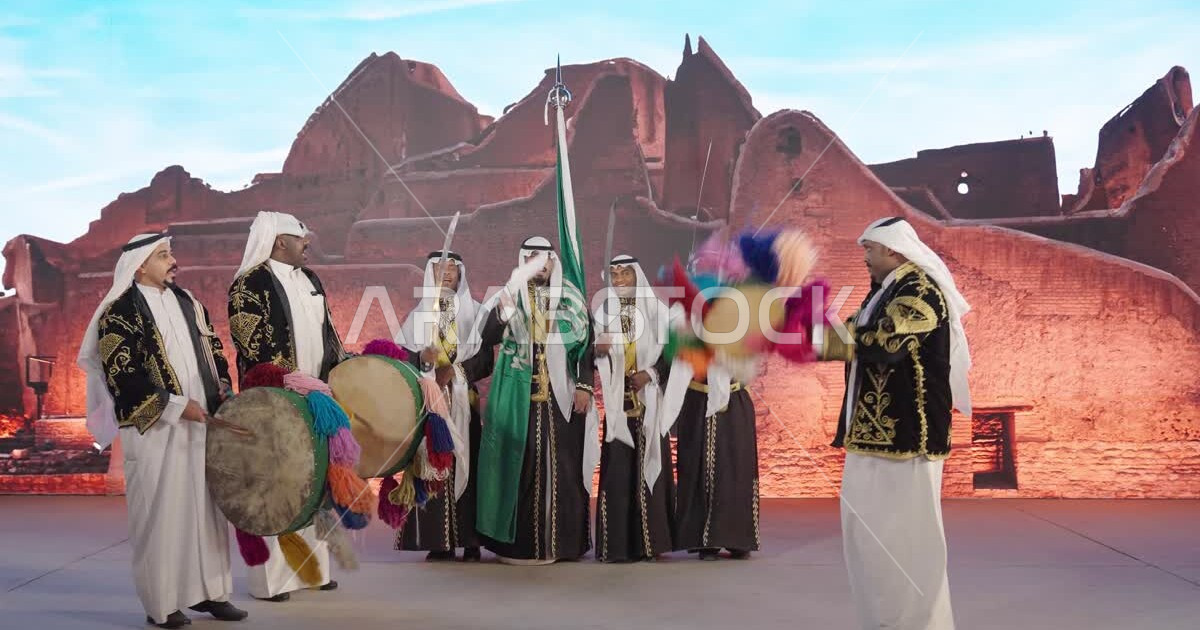 Traditional national celebrations and events, wearing the traditional ...
