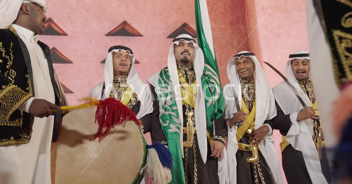 Traditional folklore performances on national occasions, the Hijazi ...