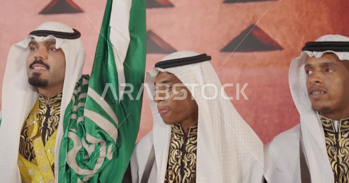 Wearing the popular dagla and farmila, traditional folklore ...