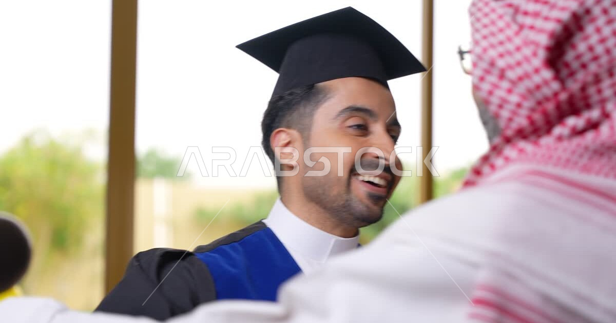 Wearing the cap and gown in university graduation ceremonies, achieving ...