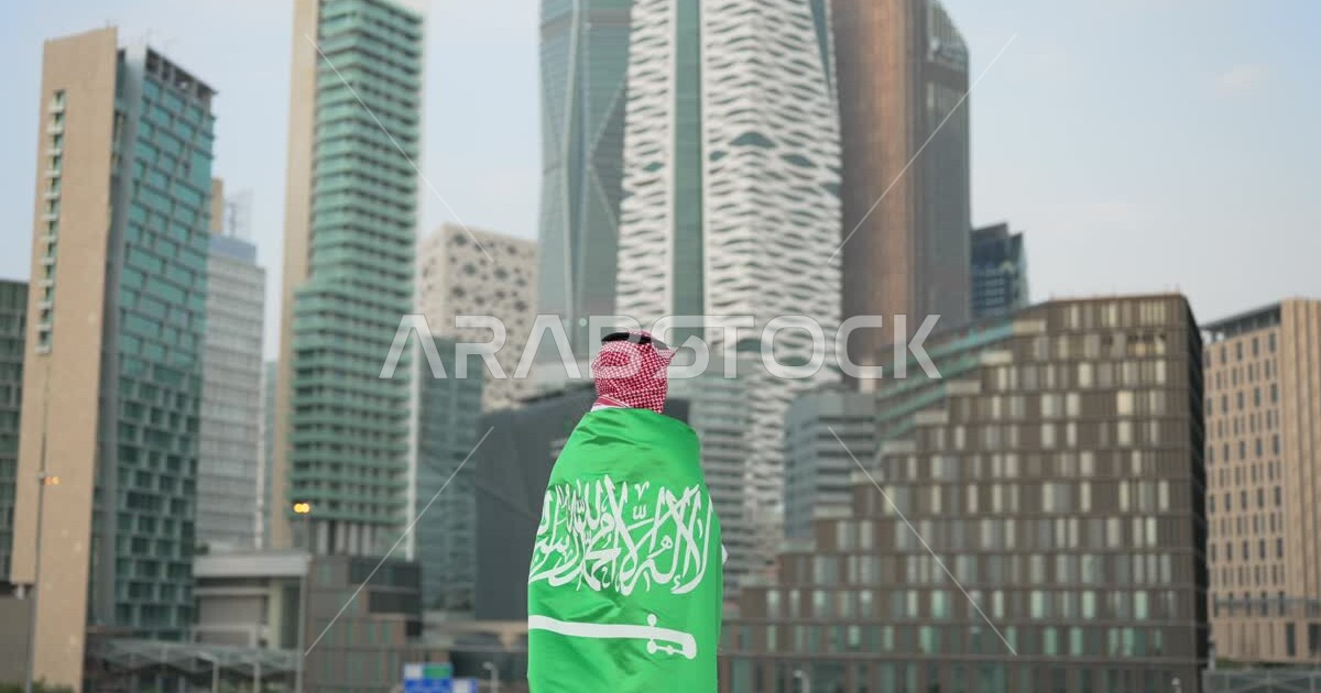 Pride and pride in the Saudi state, celebrating the Saudi Flag Day on ...