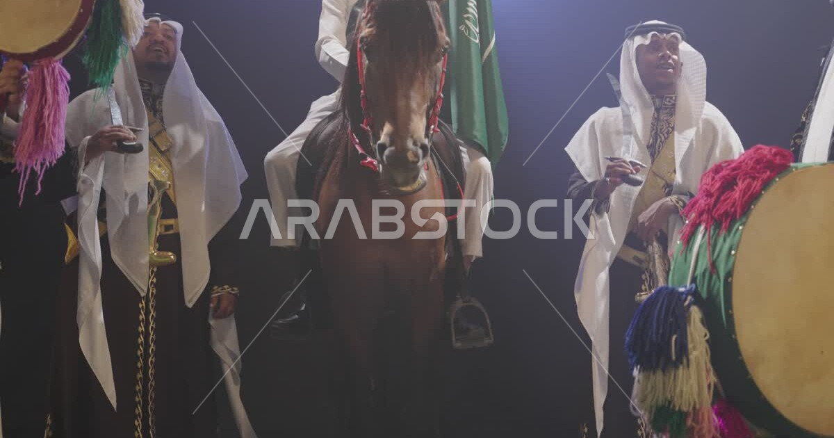 Highlighting Saudi heritage and culture by performing the Najdi Ardha ...