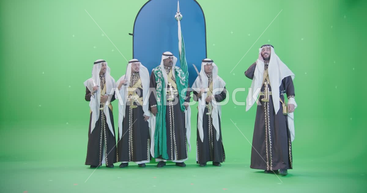 Dancing with swords and chants on the Saudi National Day, September 23 ...
