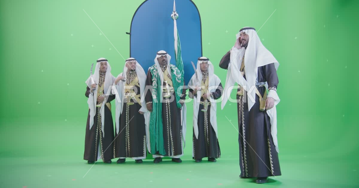 Dancing with swords and chants on the Saudi National Day, September 23 ...