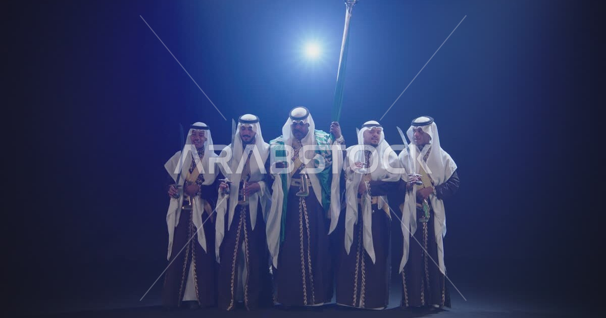 Traditional folklore performances on the National Day, Rabi’ al-Awwal 8 ...