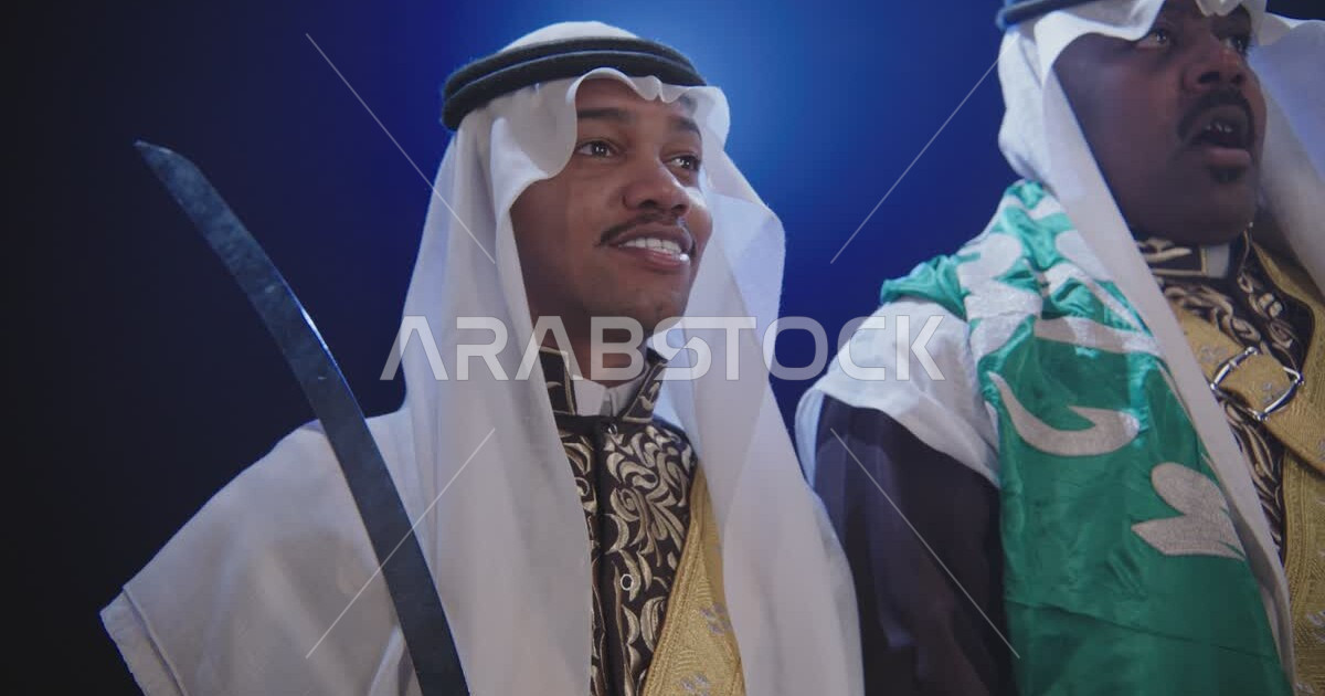 Saudi National Day 8 Rabi’ al-Awwal, close-up photography of a Saudi ...
