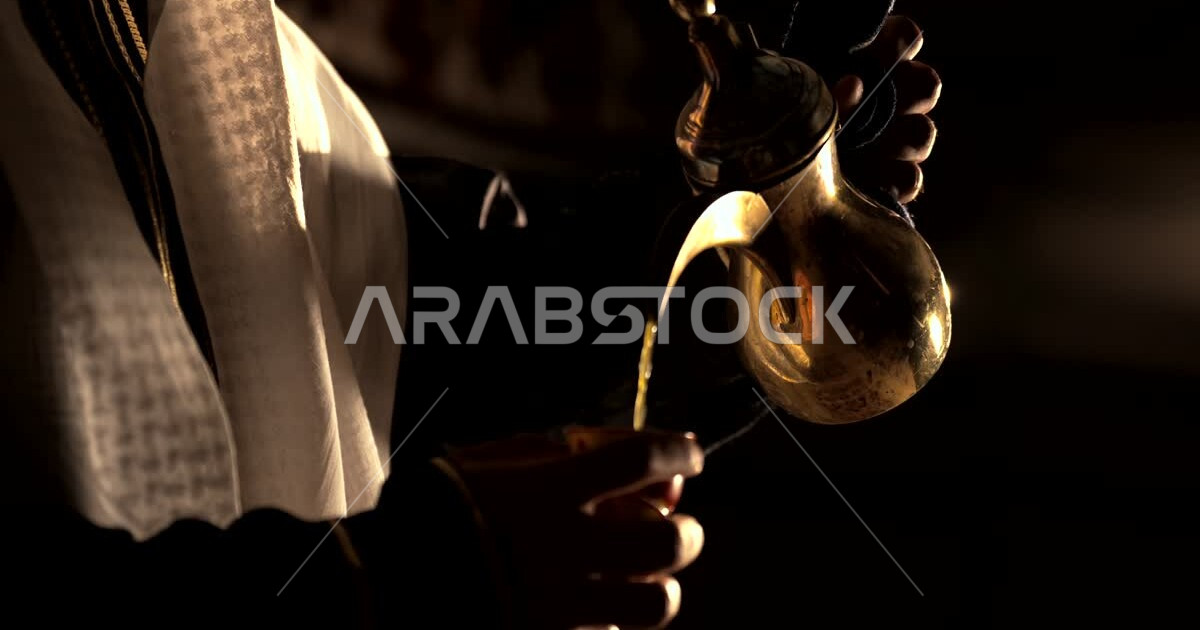 The concept of generosity, hospitality, and reception, authentic Saudi ...