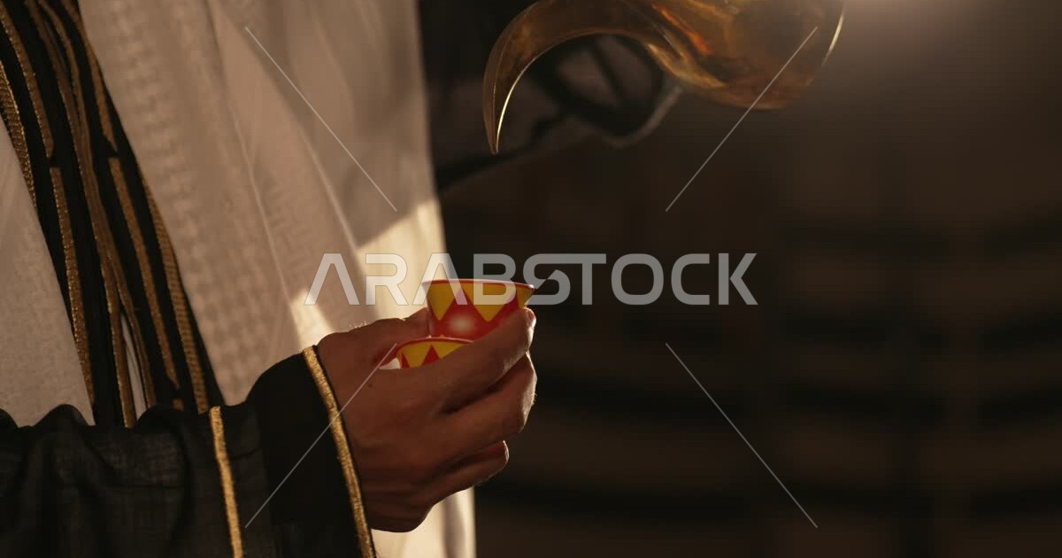 The concept of generosity, hospitality, and reception, authentic Saudi ...