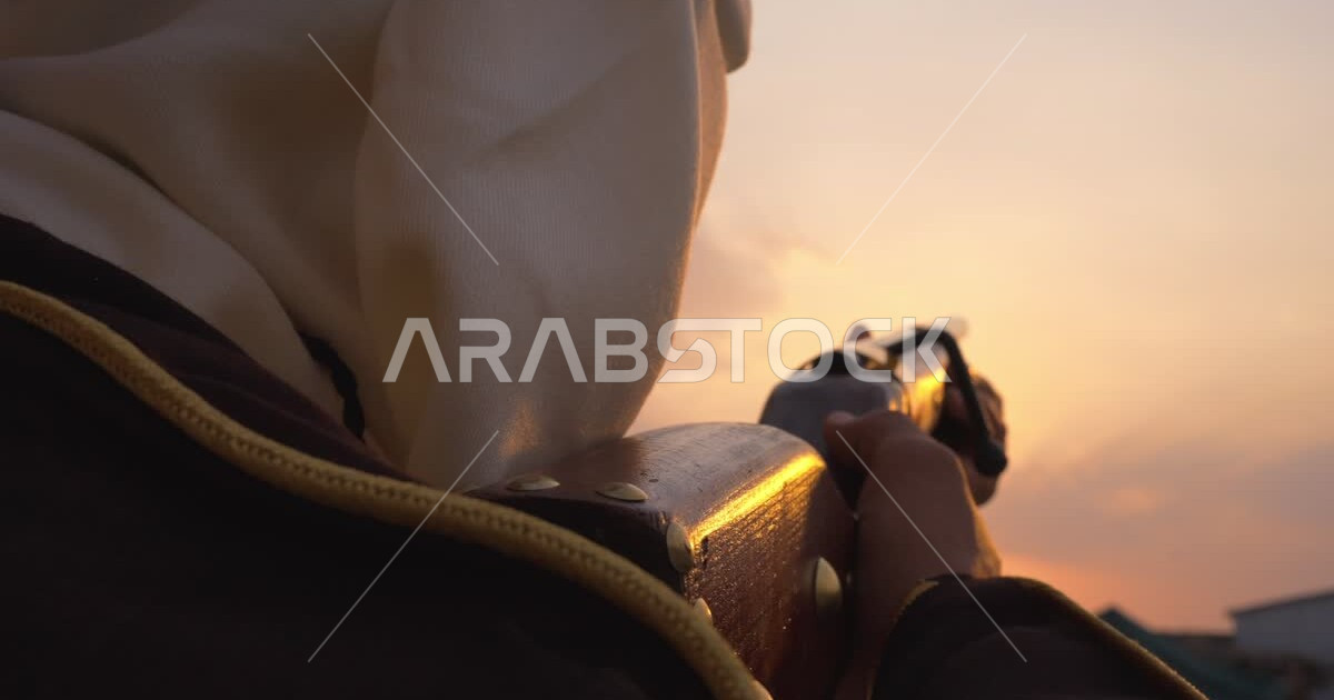 Professional hunting with a rifle in Saudi history, the profession of ...