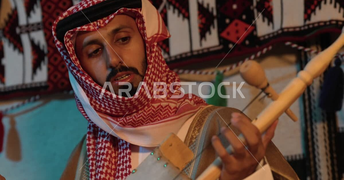 The connection of playing with Saudi heritage, a close-up depiction of ...
