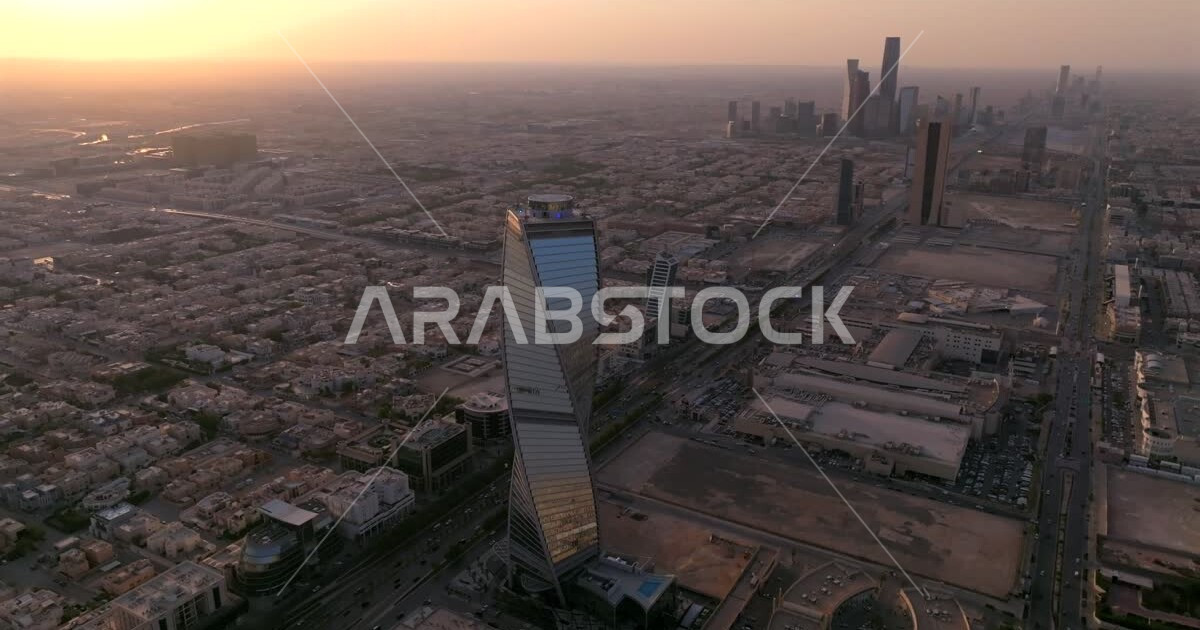 Architectural engineering art of towers and skyscrapers, drone ...