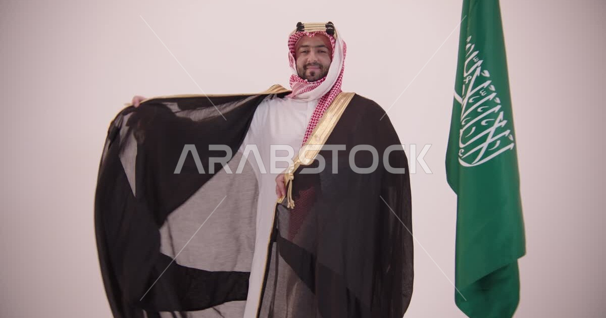 Fashion for the founding day, February 22, 1727 AD, a Saudi Arabian ...