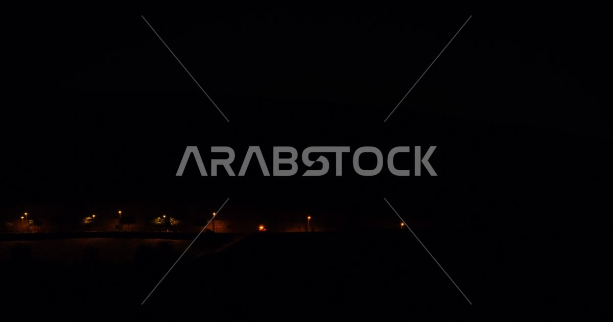 Saudi security and citizen service, a police car in the middle of the ...