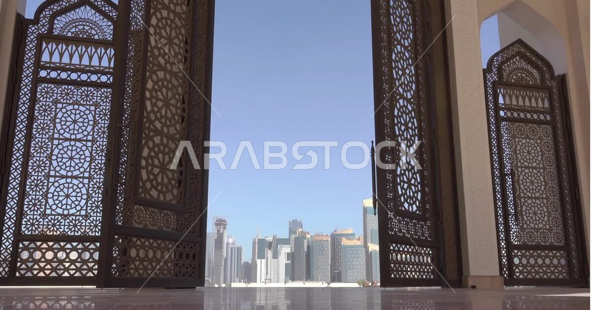 Towers and skyscrapers in the city of Doha, Imam Muhammad bin Abdul ...