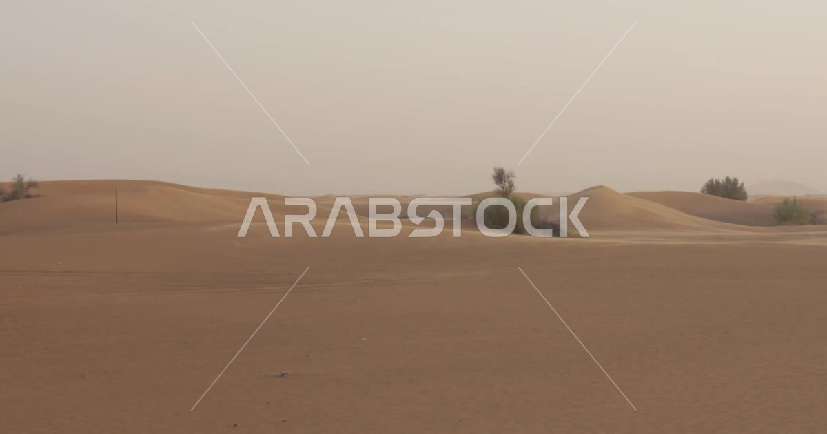 Sand dunes and hills in the desert areas of the Kingdom of Saudi Arabia ...