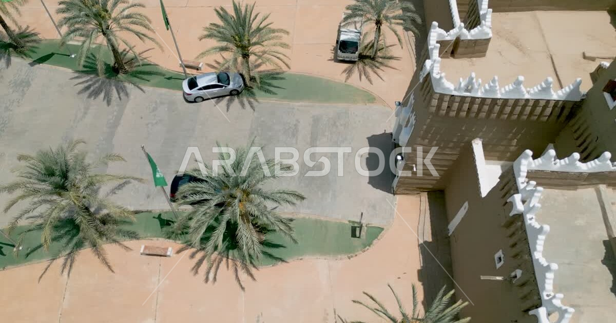 The archaeological design of the historical building in the Aba Al-Saud ...