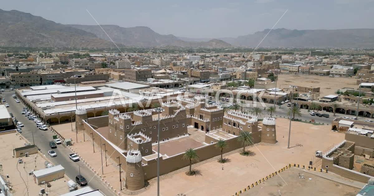 Car traffic on public roads and streets in the Aba Al-Saud neighborhood ...