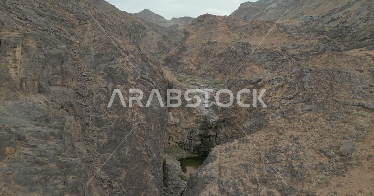 Mountainous places and regions in the Kingdom of Saudi Arabia, drone ...