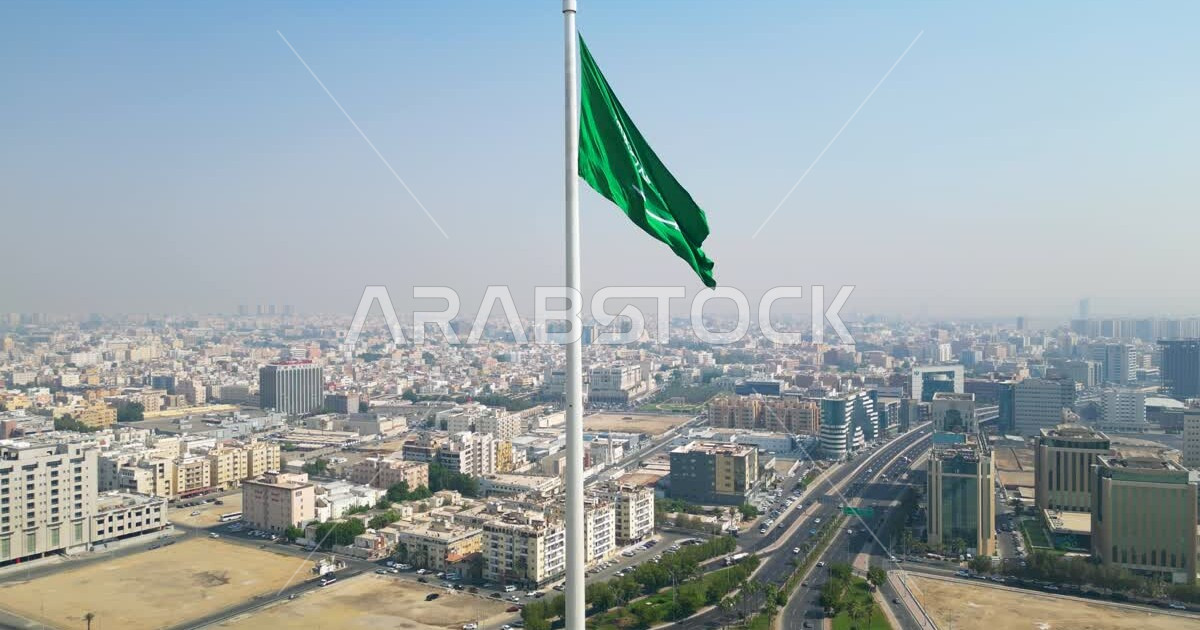 Famous landmarks and places in the Kingdom, drone photography of the ...