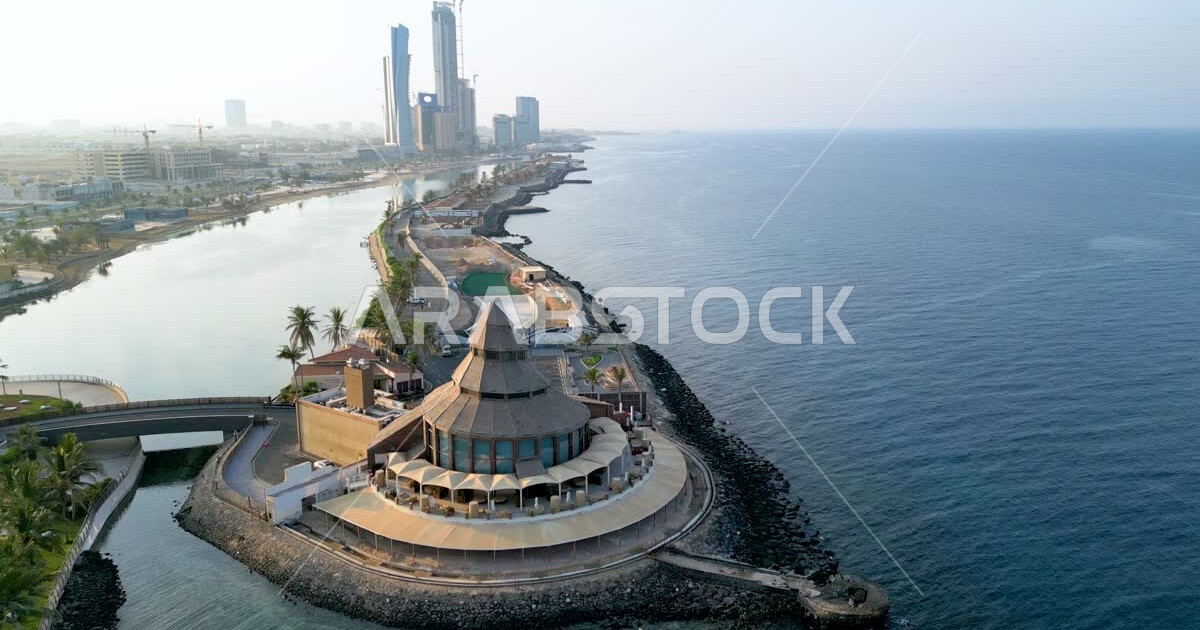 Al-Wadaa Restaurant in Jeddah, Jeddah’s waterfront on the coast of the ...