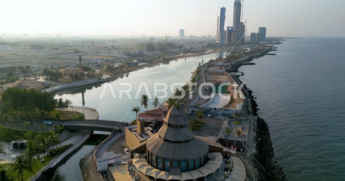 Al-Wadaa Restaurant in Jeddah, Jeddah’s waterfront on the coast of the ...