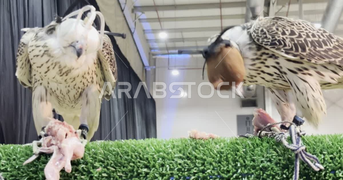 Pride in the ancient Saudi heritage, organizing the Saudi falconry and ...