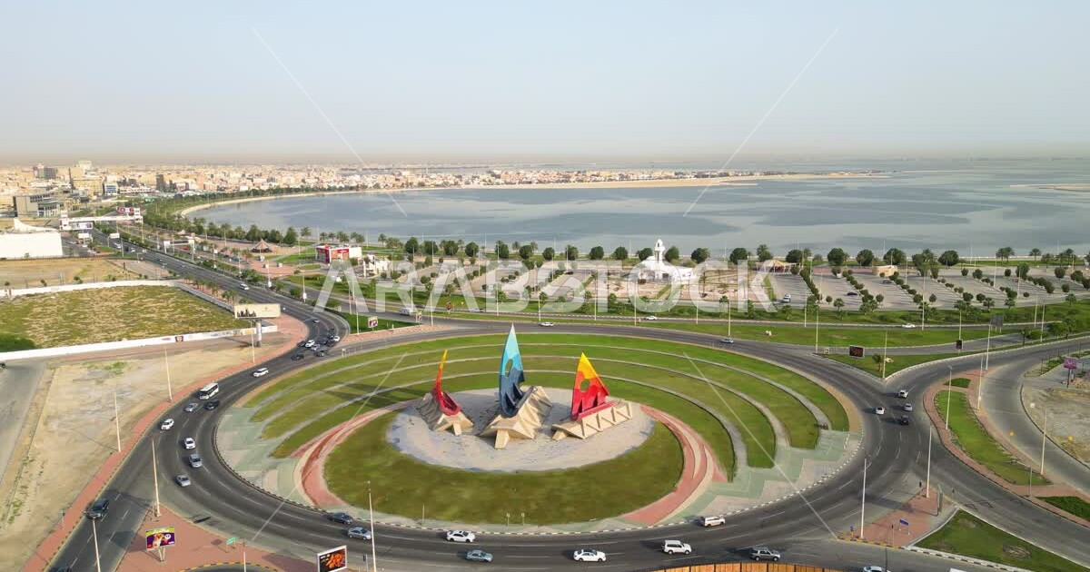 The waterfront of the Eastern Province on the coast of the Arabian Gulf ...