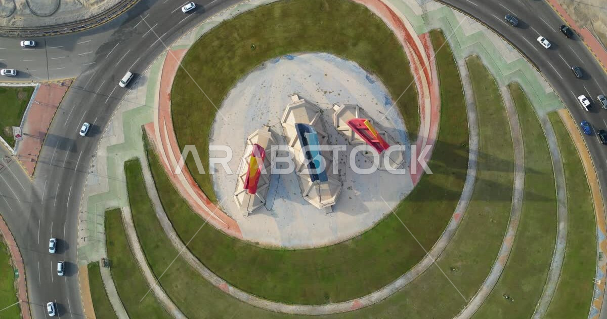 Architectural engineering art in design, overhead vertical drone ...