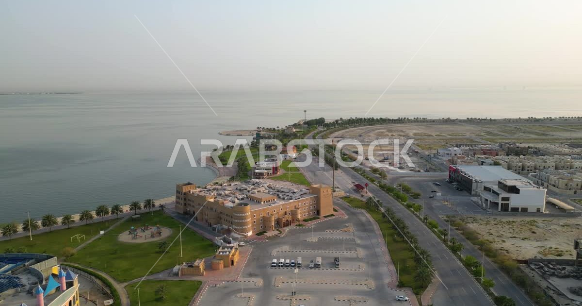 Relaxing and enjoying the unique natural scenery, aerial photography of ...