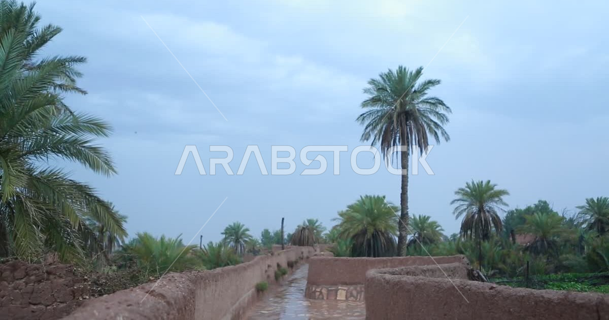 Cloudy winter weather in Al-Shaqra Governorate, the concept of ...