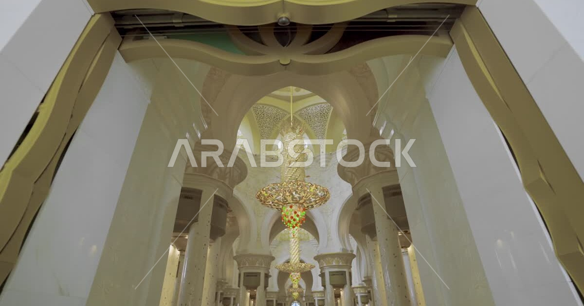 Luxurious Islamic religious landmarks and places, interior designs and ...