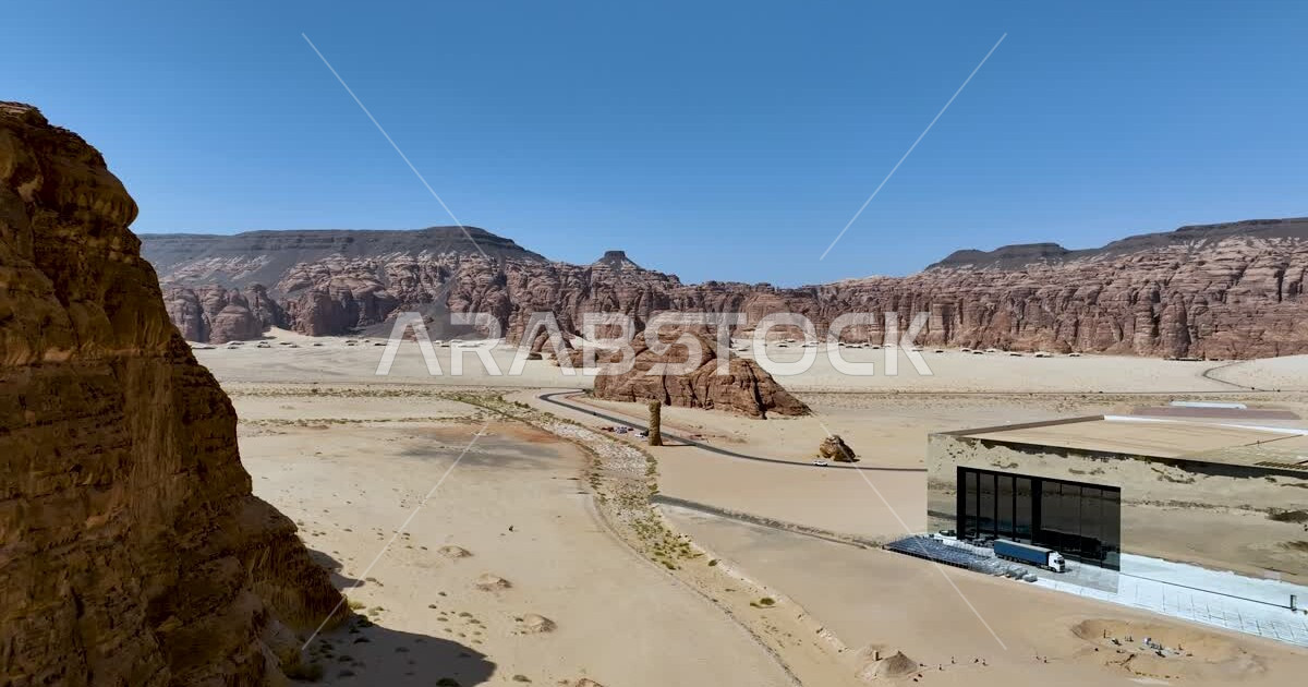 Rock formations in desert areas, drone photography of the desert of the ...
