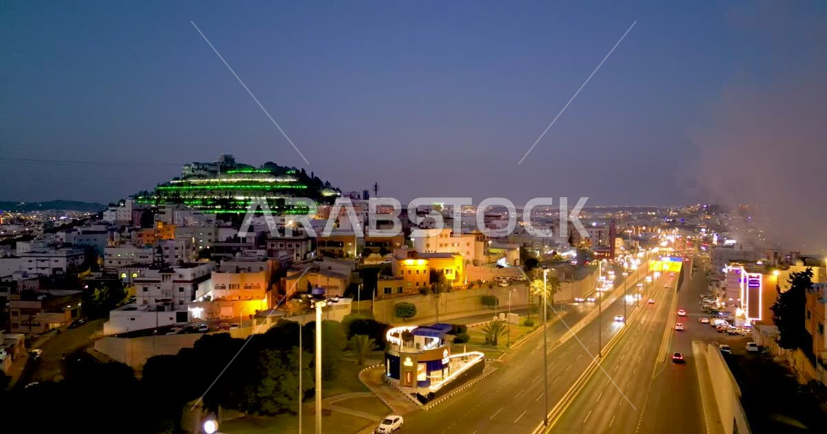 Green Mountain Tourist Park, drone photography of traffic on the roads ...