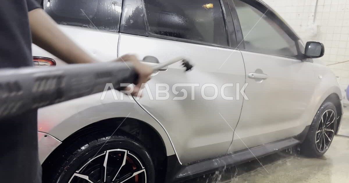 Attention to interior cleaning, polishing and maintenance, car wash ...