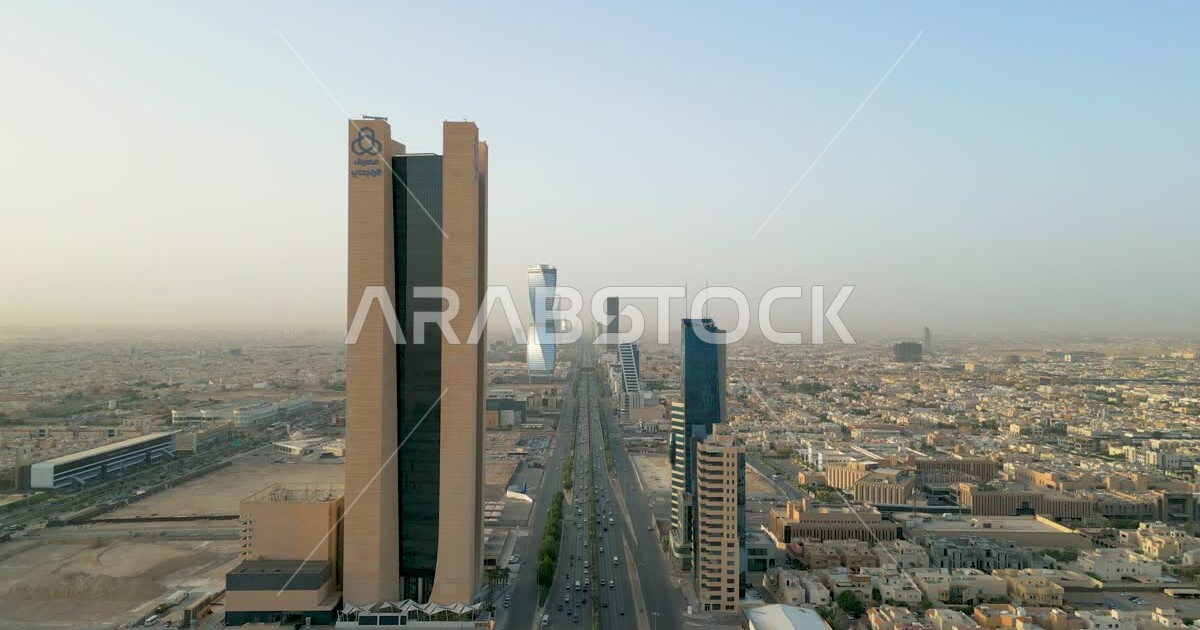 Distinctive architectural engineering art in design, aerial drone ...