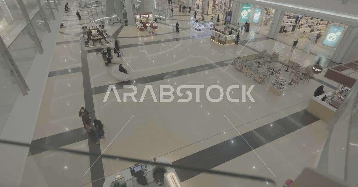 Enjoying shopping from the advanced malls in the Kingdom, time lapse of ...