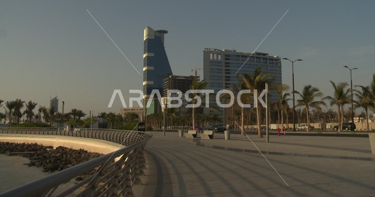 Sacred Islamic religious landmarks on the waterfront of the city of ...