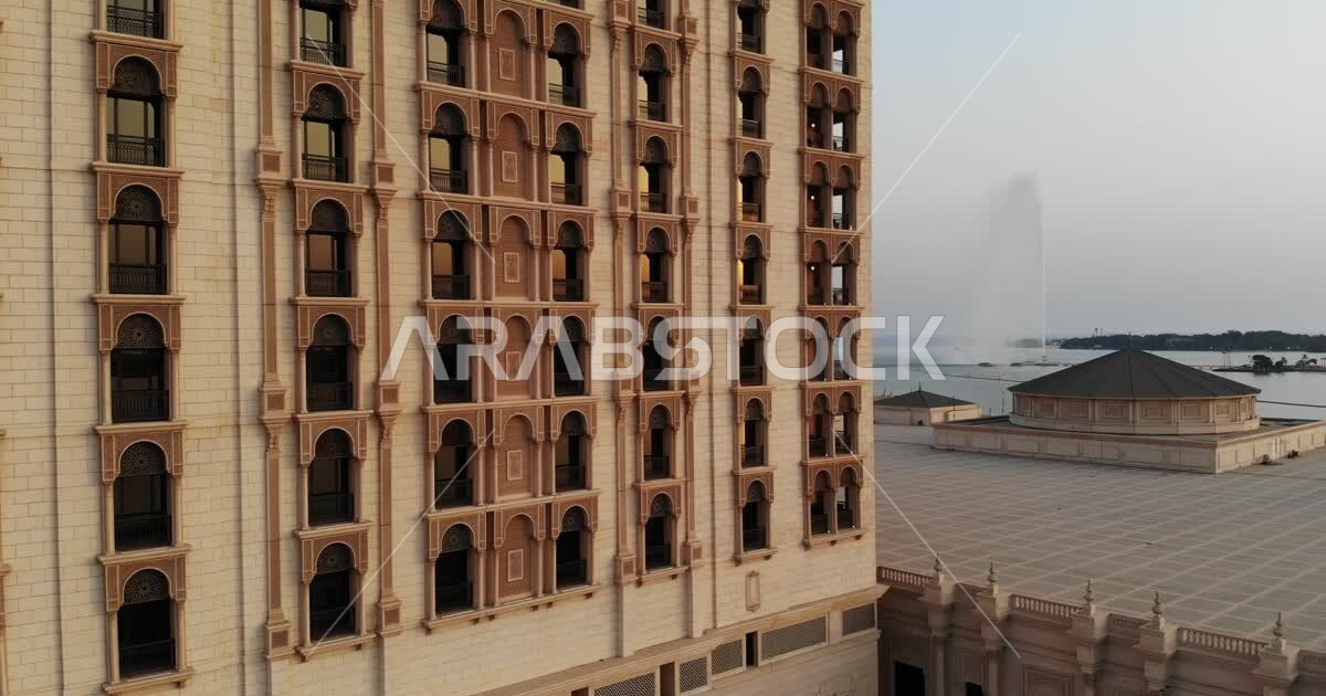 The waterfront overlooking the Corniche, architectural art in the ...