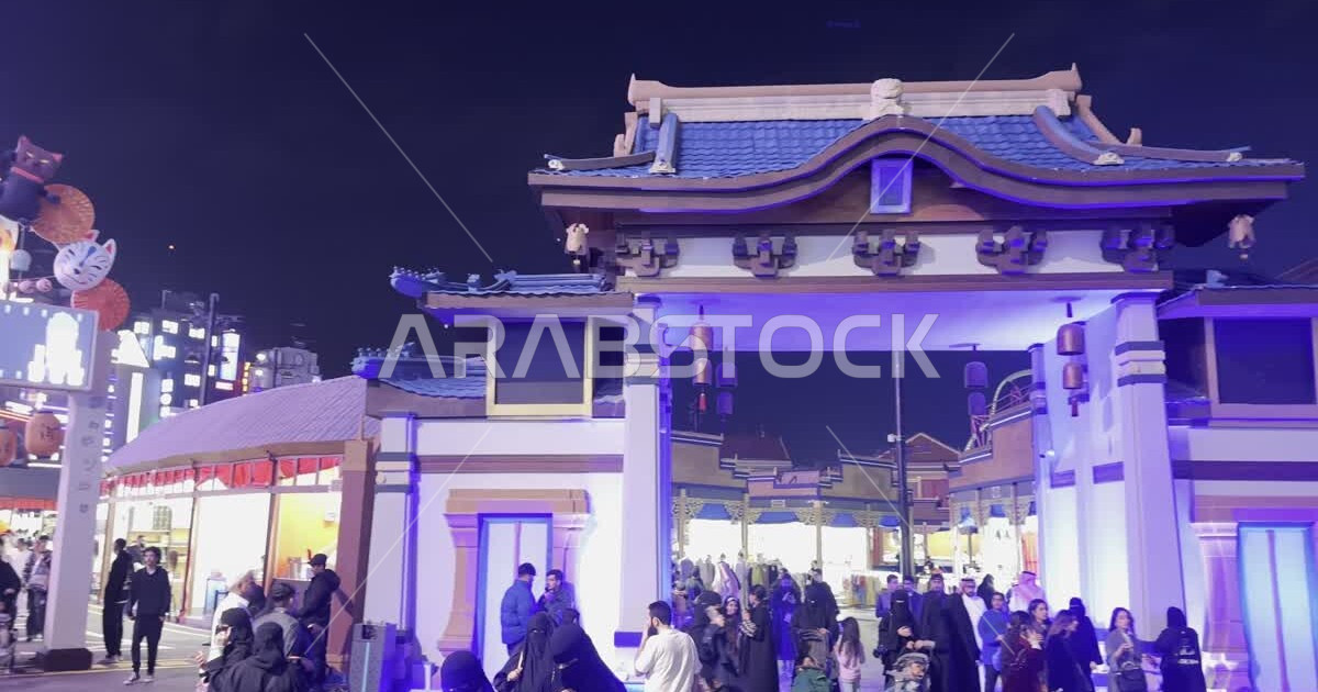 Visitors gathered to visit the Japan Pavilion, the capital of ...