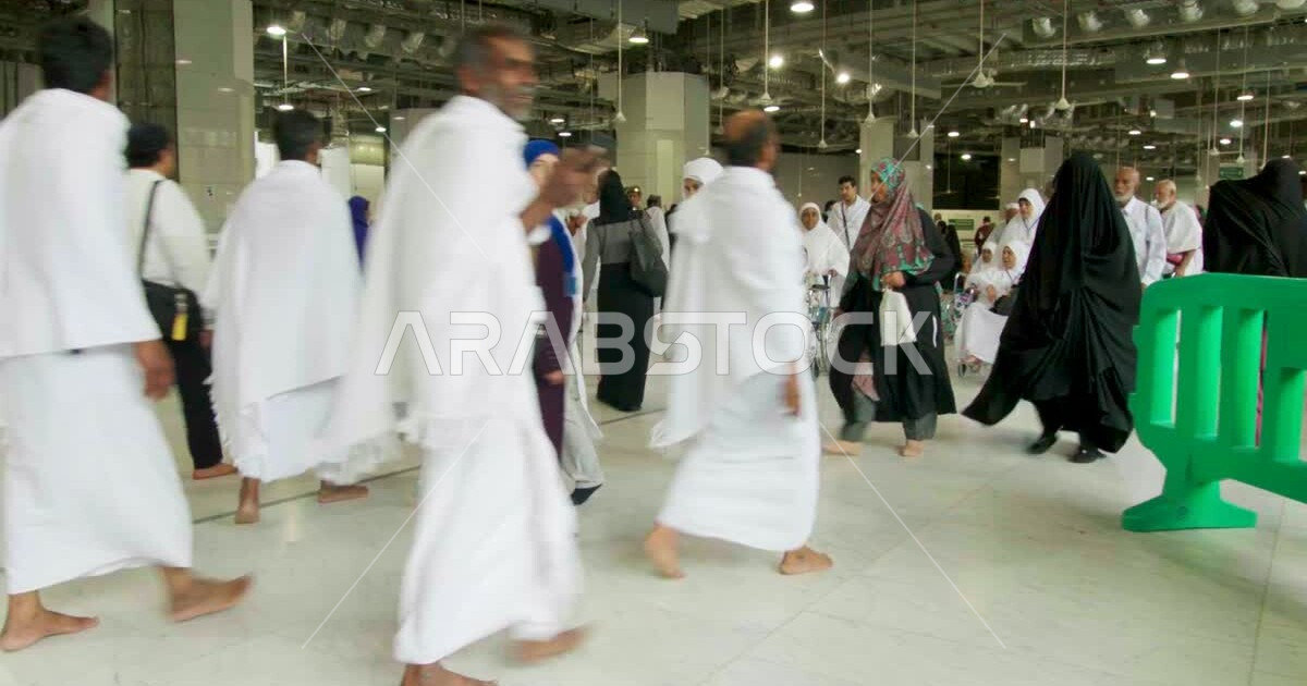 The arrival of Muslims from all over the world to perform Hajj and ...