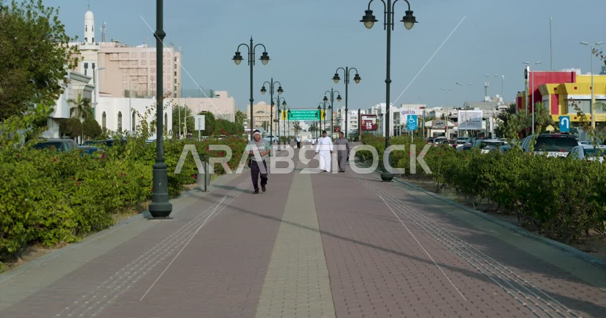 A community garden in the Kingdom, a group of Saudi Arabian Gulf people ...