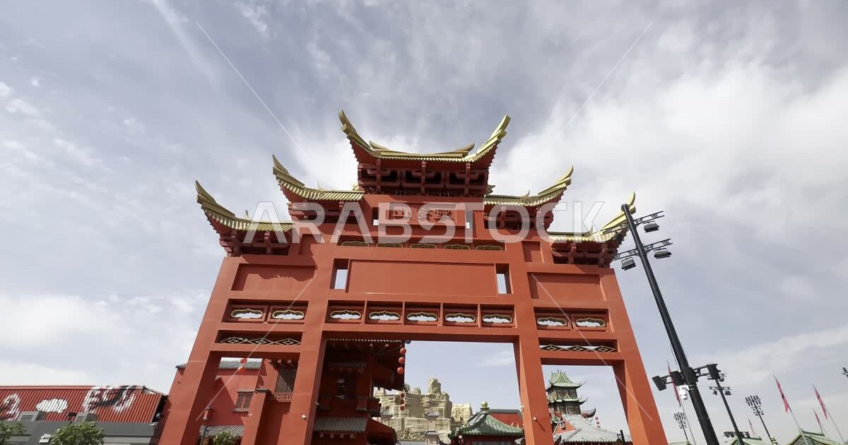 China's decorations and landmarks, the Chinese Pavilion at Boulevard ...