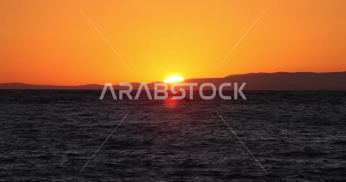 Seas, oceans and landscapes at sunset, timelapse of tourist areas in ...