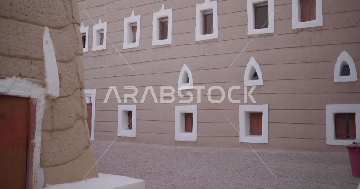 Heritage tourist places, the historic Emirate Palace in the Aba Al-Saud ...