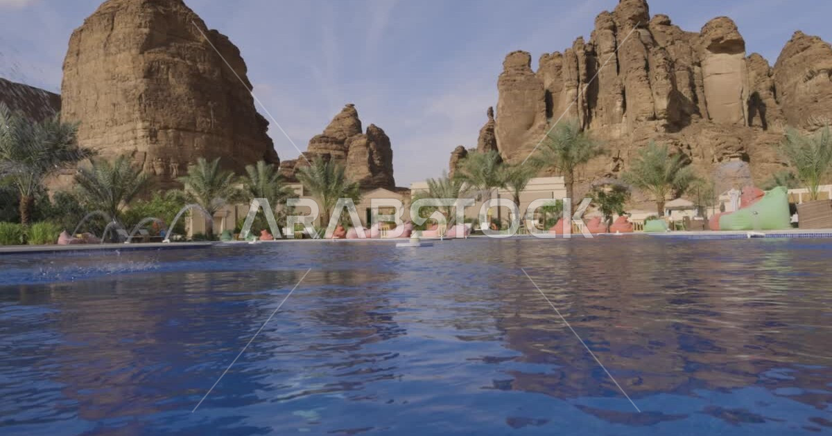 Famous tourist monuments, natural landscapes of mountain peaks and ...