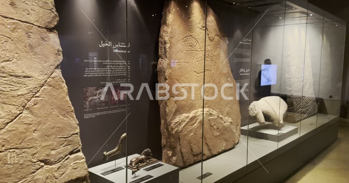 Rare archaeological stone pieces in the historic Salwa Palace Museum ...