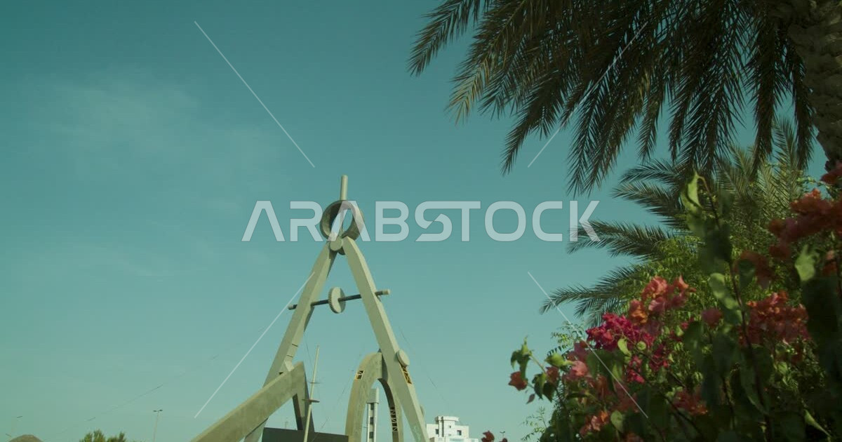 Models of compass, protractor, triangle and ruler in the geometry field ...