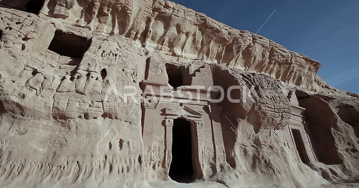 Ancient historical monuments during the day, enjoying tourist trips in ...