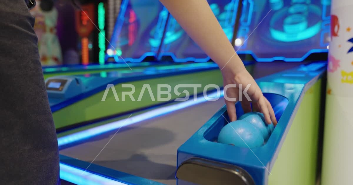 The concept of leisure time entertainment, a close-up depiction of a ...